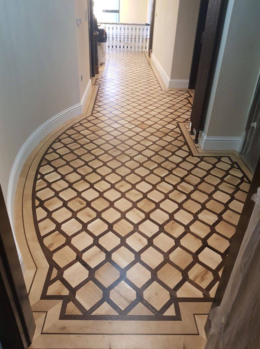 Mansion Weave Square Edge Solid Oak Rustic with Wenge Wood