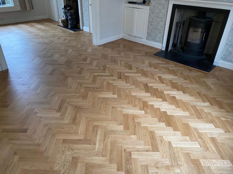 Tumbled Prime Oak Parquet Blocks Tongue & Groove Unfinished