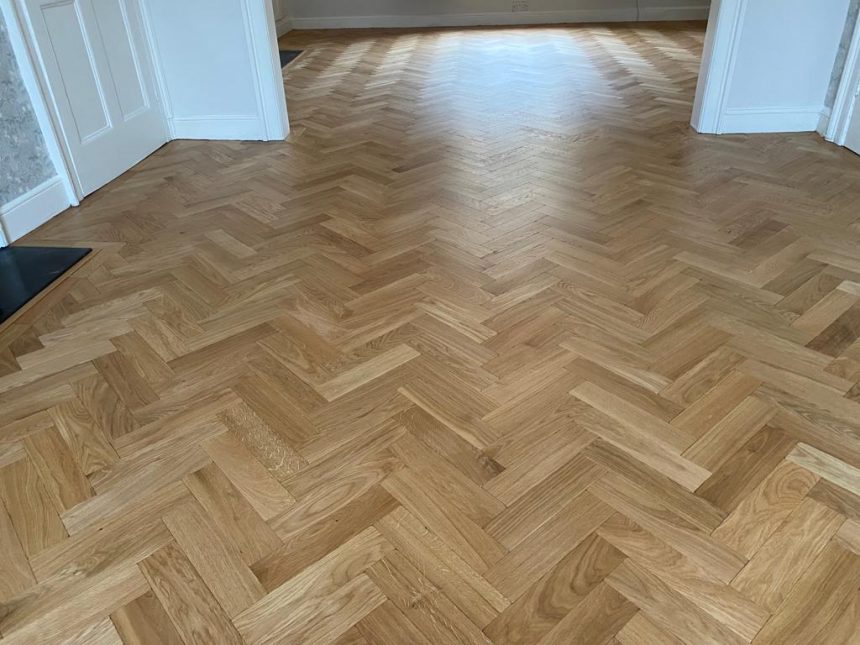 Tumbled Prime Oak Parquet Blocks Tongue & Groove Unfinished
