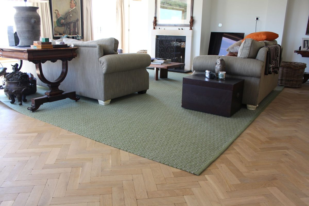 Tumbled Prime Oak Parquet Blocks Tongue & Groove Unfinished